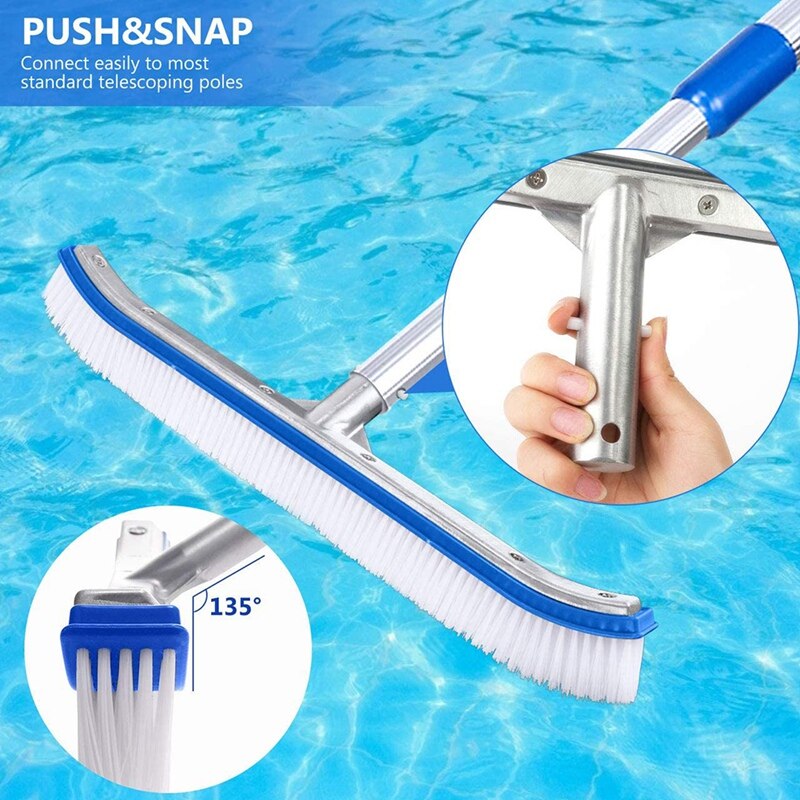 Pool Brush, Swimming Pool Wall & Tile Brush 18... – Grandado