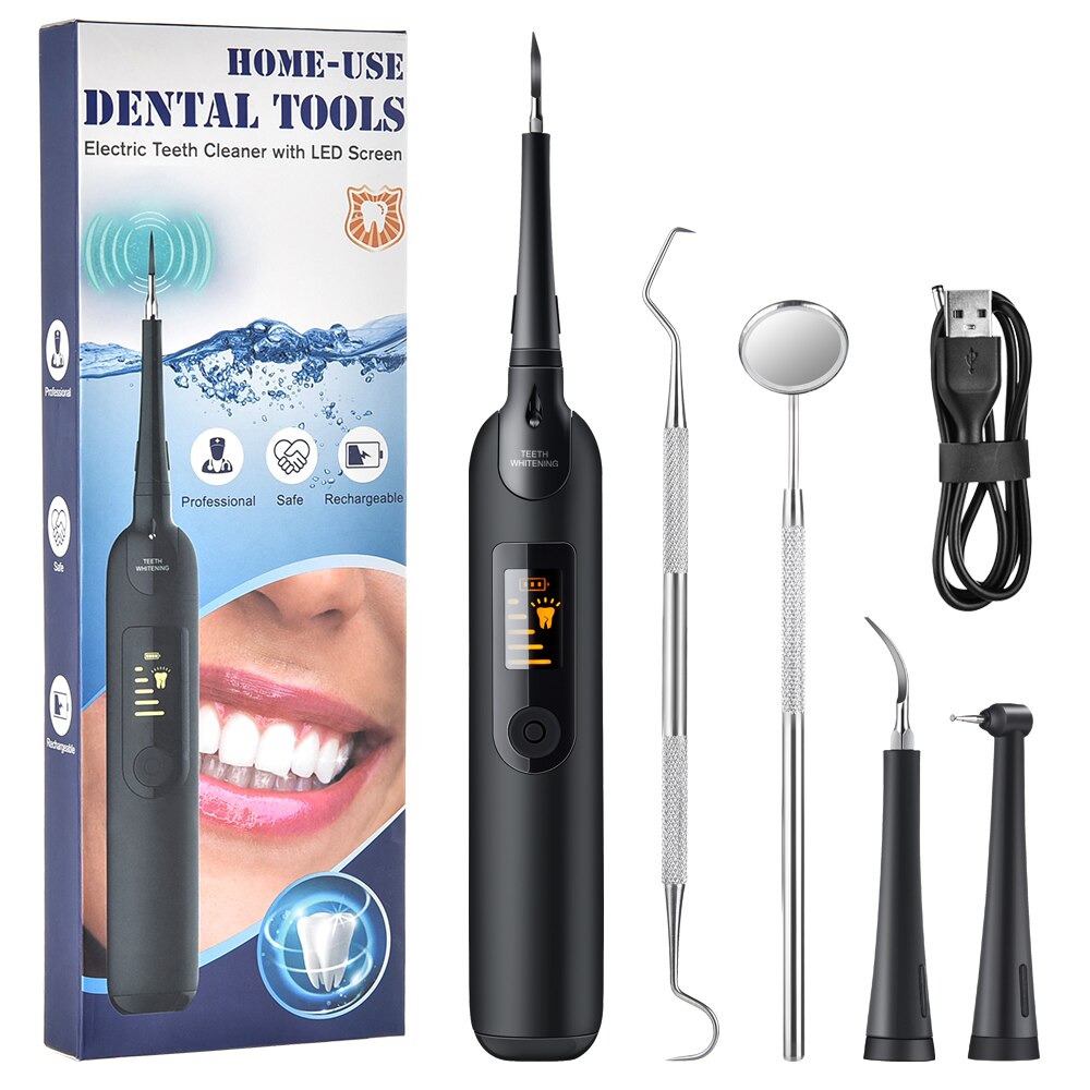 Sonic dental scaler led display elektrisk tannbere... – Grandado