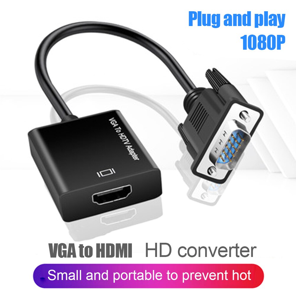 Vga Naar Hdmi-Compatibel Converter Adapter Output ... – Grandado