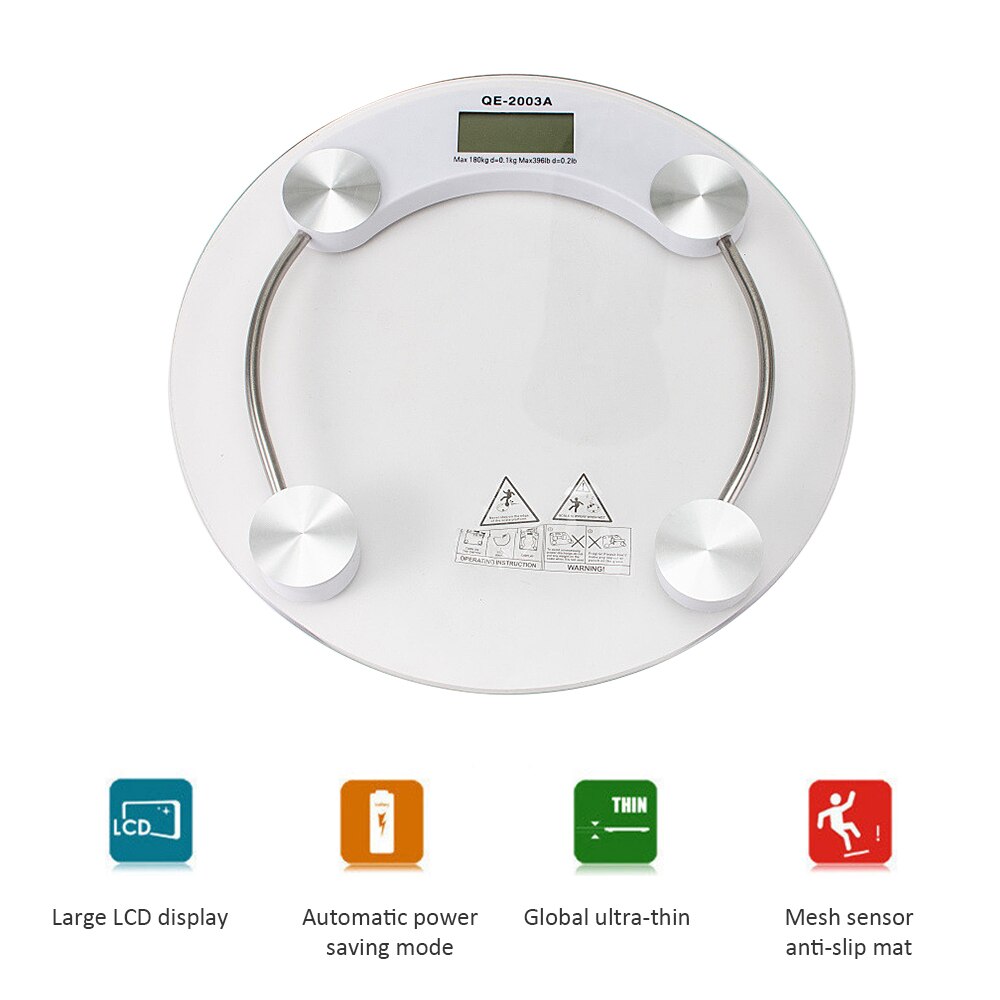 Toughened Glass Electroni Digital Body Scales 150K... – Grandado
