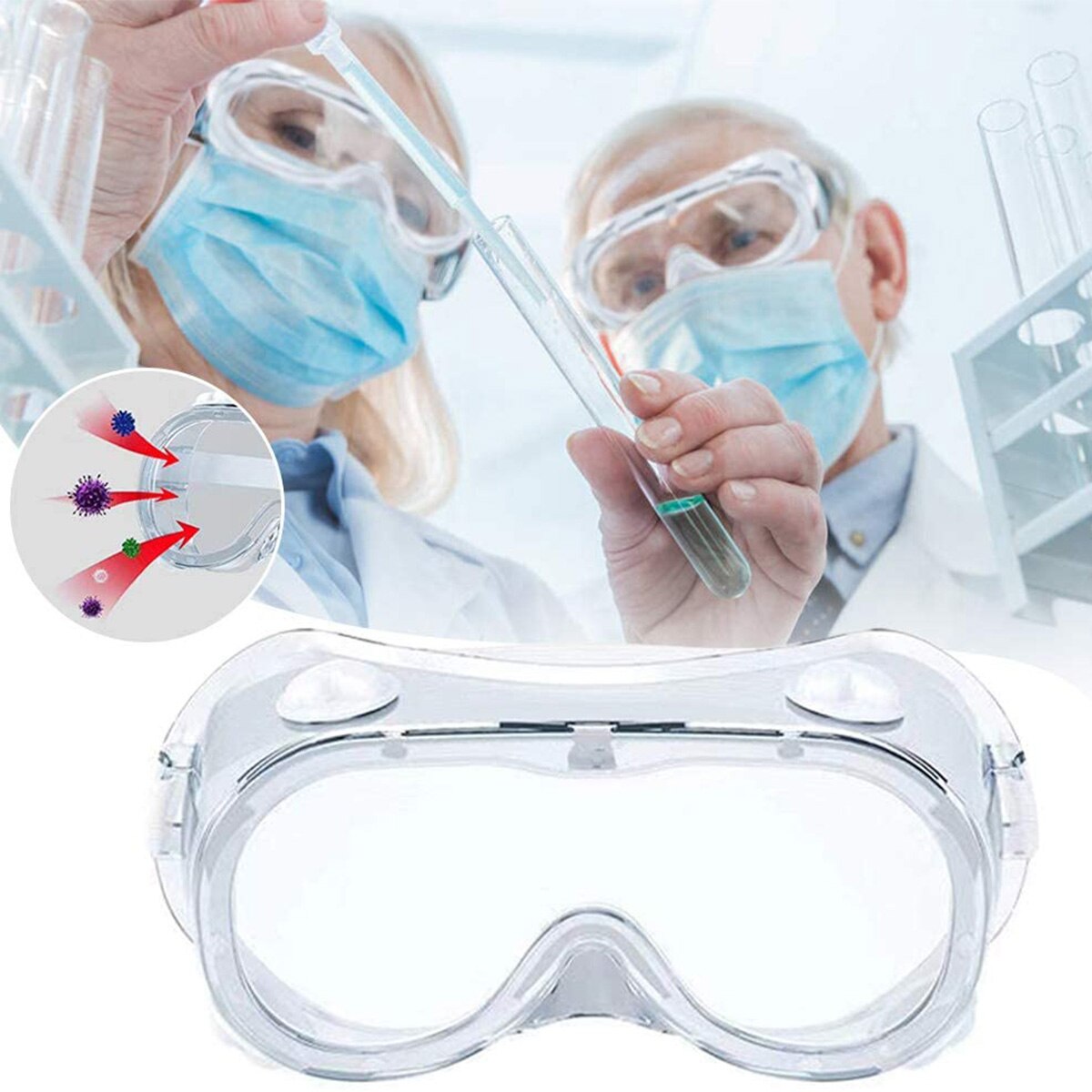 Safety Goggles Anti Fog Dust Anti virus Splash-pro... – Grandado