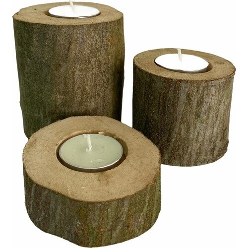 Scheibe Billet Kerze Halter Holz Kerzenhalter Deko... – Grandado