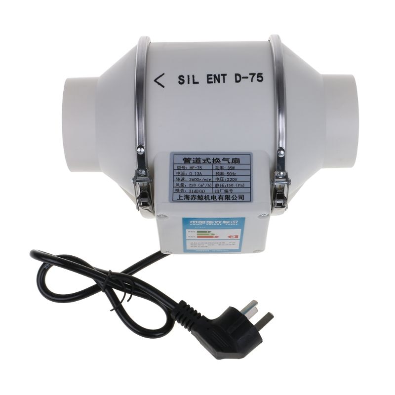 Inline Duct Fan Pipe Extractor Booster Mini Ventil... – Vicedeal