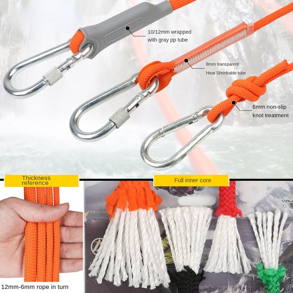 10mm diameter high strength rope safety rope climb... – Vicedeal