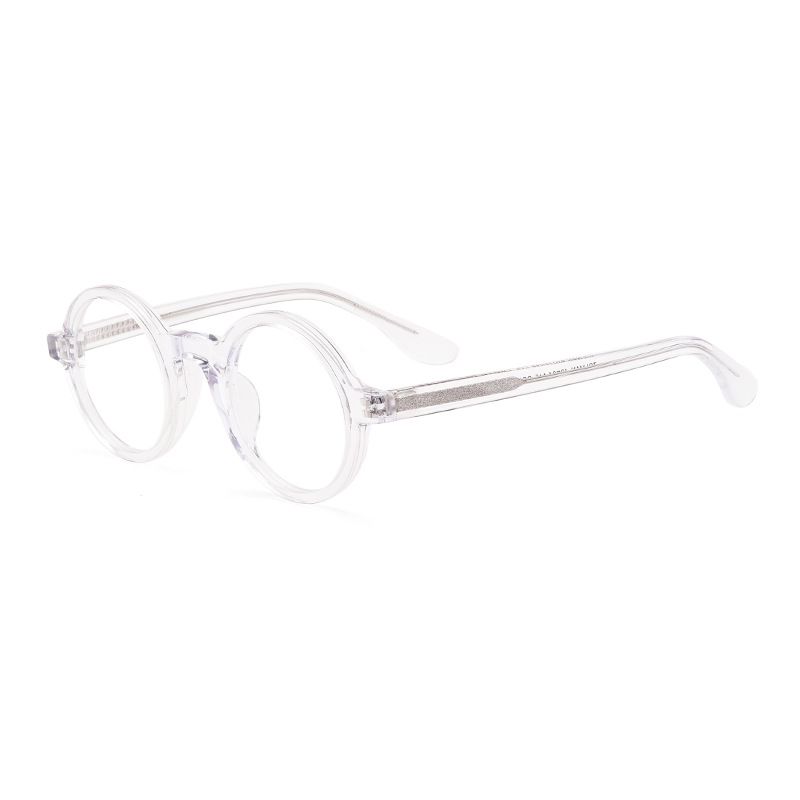 Retro Small Round Glasses Frame Men Hand-Made Acet... – Grandado