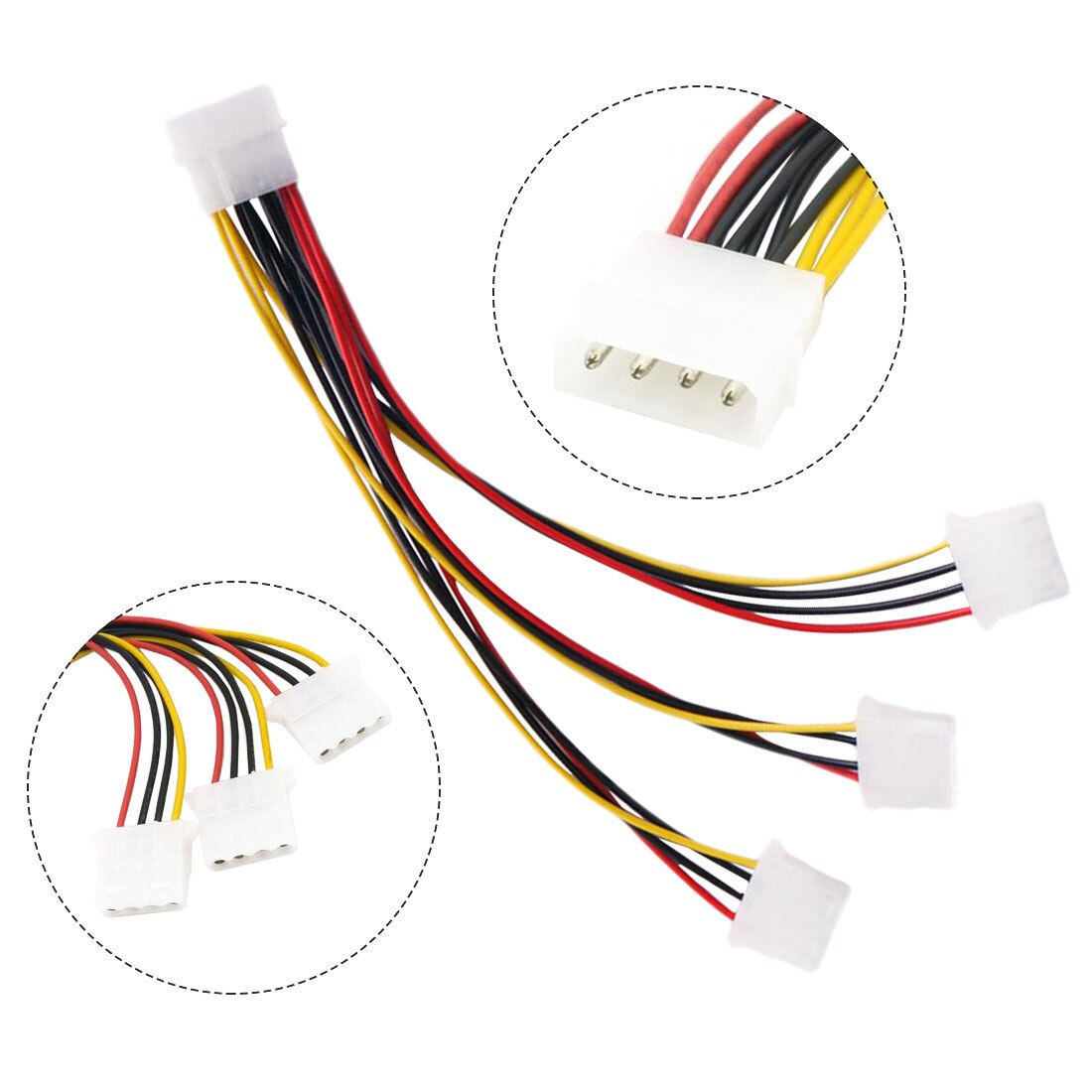 22 cm PVC 4Pin IDE Power Kabel HY1578 4 Pin Molex ... – Vicedeal
