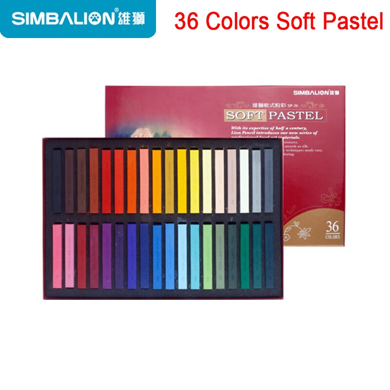 Simbalion Soft Pastel Colored Chalk 12/24/36/48/60... – Grandado
