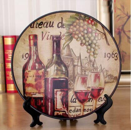 European retro ceramic decorative plate decoration... – Grandado
