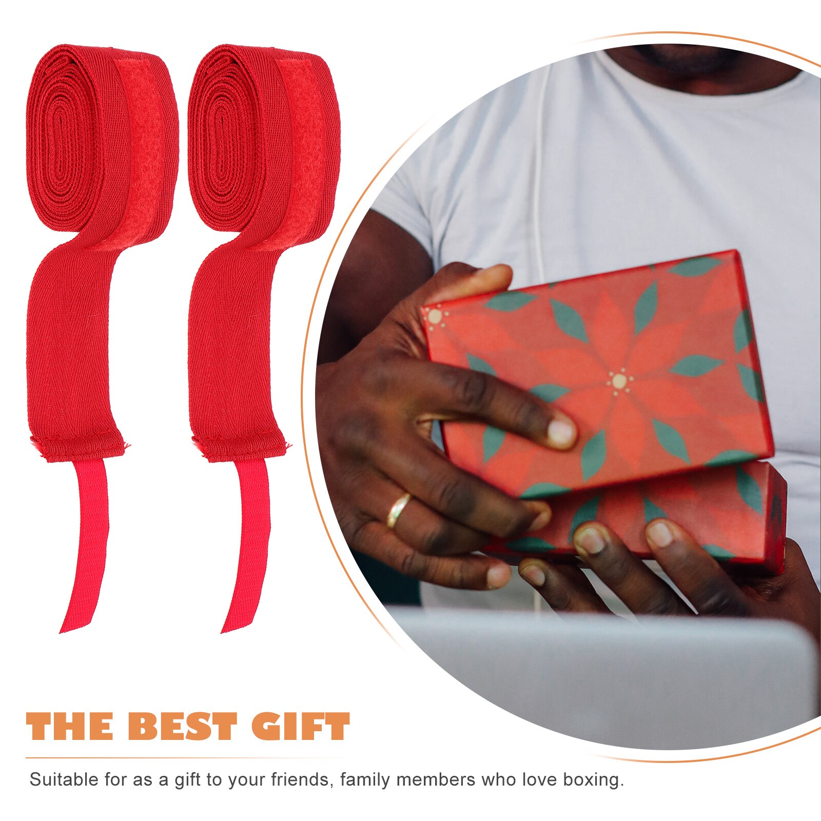 2 Pairs of Boxing Bandage Sweet-absorbent Muay Tha... – Grandado