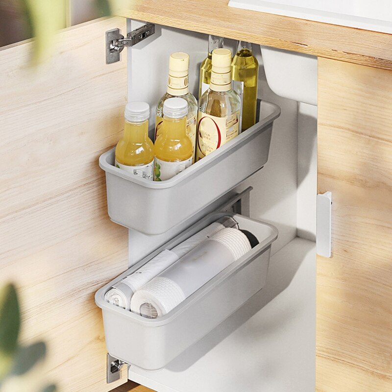 Kitchen Rack Wall-Mounted Free Punching Drawer Typ... – Grandado