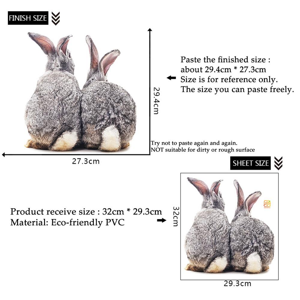 Two cute bunny Wall sticker for kids room home dec... – Grandado