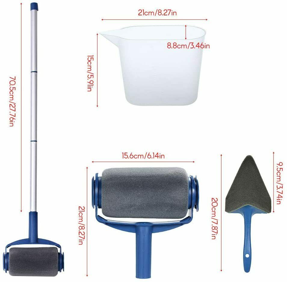 8pcs Wall Decorate Painting Roller Brush Set Paint... – Vicedeal