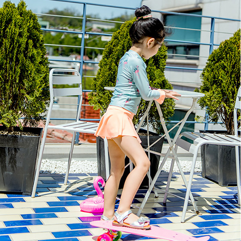 Children's Long Sleeve Swimsuit Flamingo Kids Swim... – Grandado