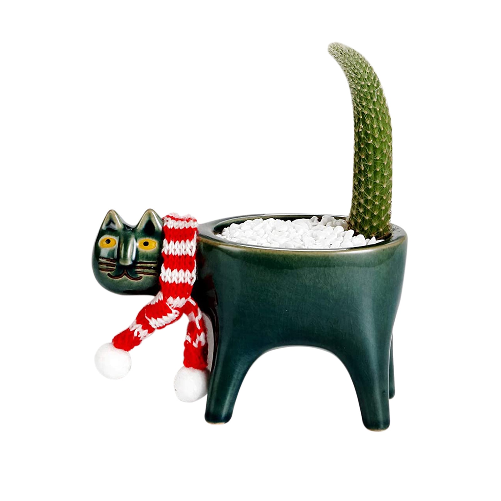 15 * 9 Cm Cute Cat Ceramic Garden Flower Pots Succ... – Grandado