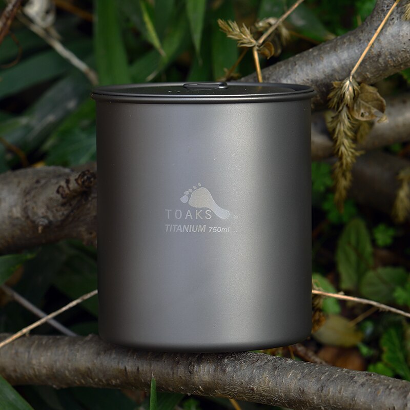 TOAKS 750ml pot Titanium Ultralight Camping Tablew... – Grandado