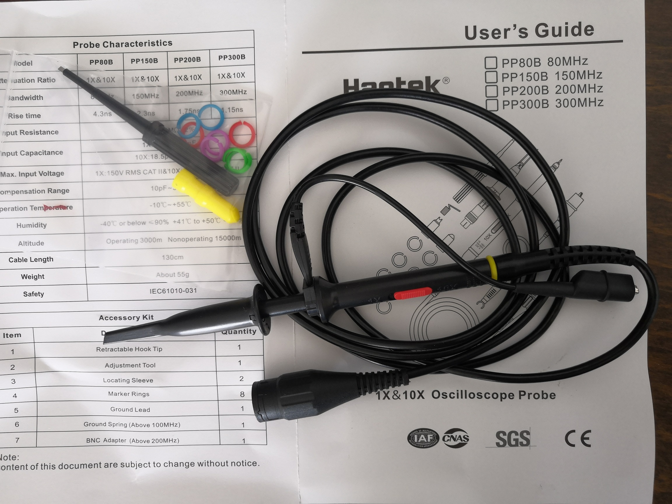 Hantek Oscilloscoop Probe PP80B Logic Analyser Dig... – Vicedeal