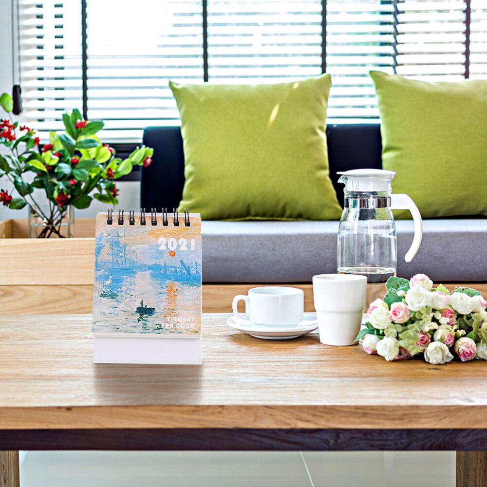 1 Set 2 Pcs Calendars Office Calendars Desk Calend... – Grandado