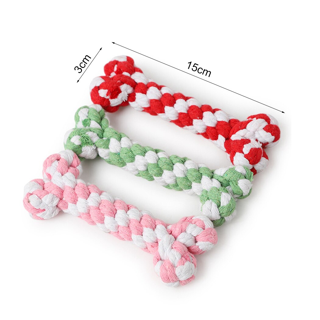 1pc Dog Rope Toy Knot Puppy Chew Teething Toys Tee... – Vicedeal