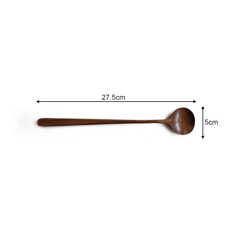 1Pcs Korean Style Long Handle Round Spoons Kitchen... – Grandado