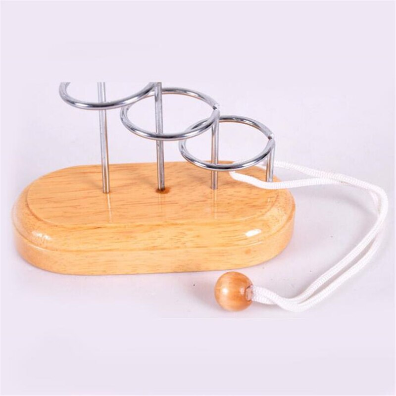 Brain Game Wooden Toy Educational Ring Prank Rope ... – Grandado