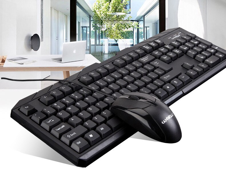 BEHATRD 2.4G Wired Keyboard and Mouse Mini Multime... – Grandado
