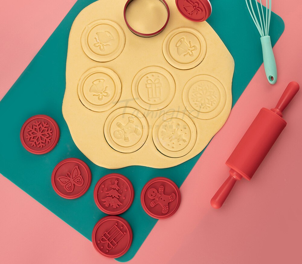 Christmas Baking Set Baking Gadget Set Colored Cak... – Grandado