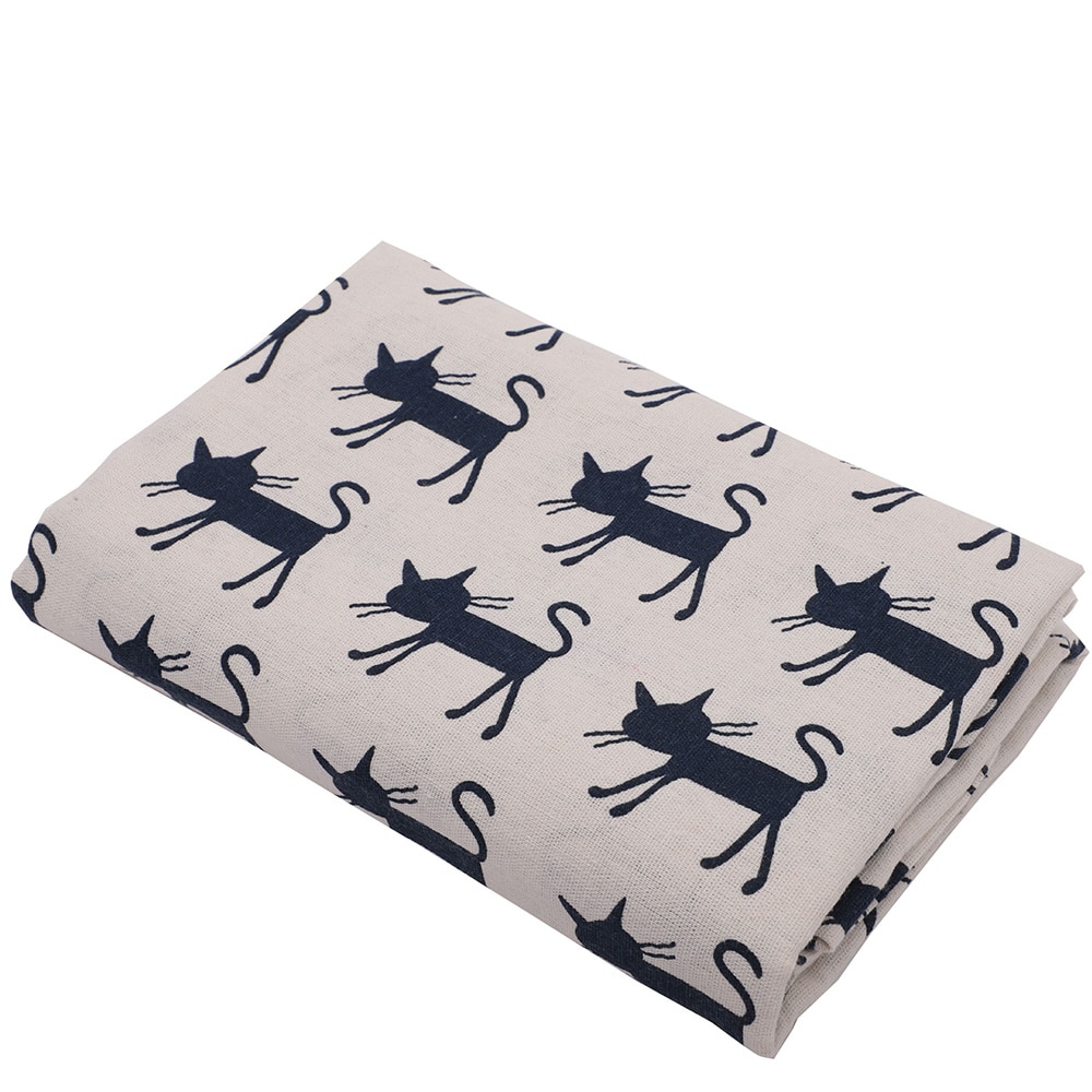 Lychee Life 50x150cm Cat Printed Fabric Cotton Clo... – Grandado