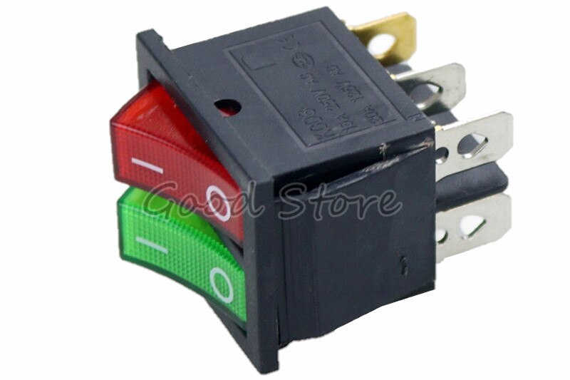 1PCS KCD8 6PIN 16A 250V 20A 125V Double Light Swit... – Grandado