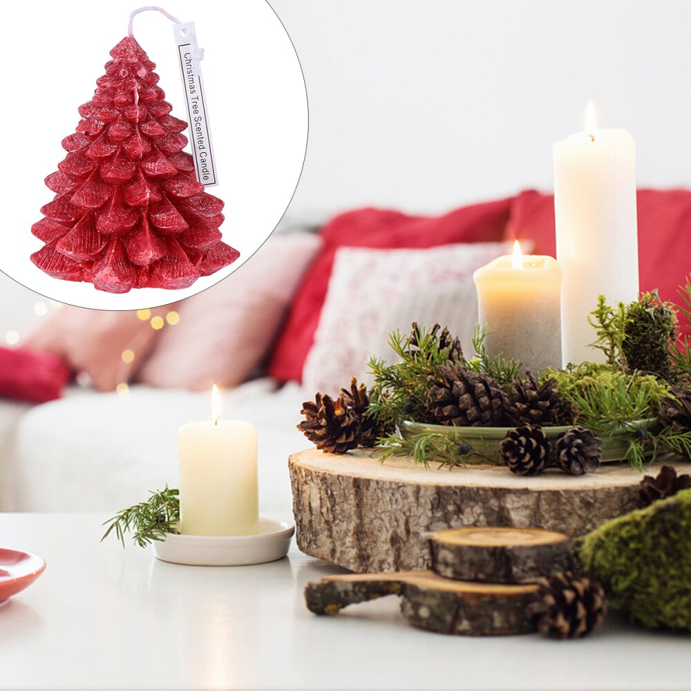 1Pc Candle Christmas Tree Wax Candle Exquisite Chr... – Vicedeal