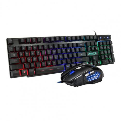 IMICE Keyboard Mouse Set Backlit Multi Colors ABS ... – Vicedeal