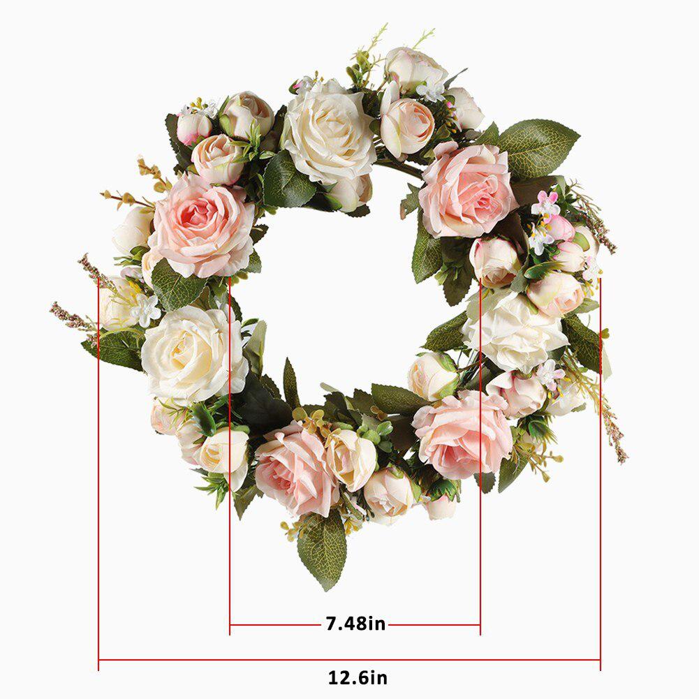 Klassieke Kunstmatige Simulatie Bloemen Krans Rose... – Vicedeal