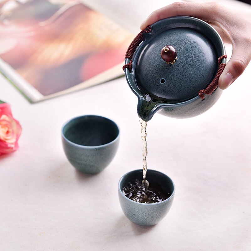 Teapot Ceramic Filter Teapot Travel Tea Set Portab... – Grandado