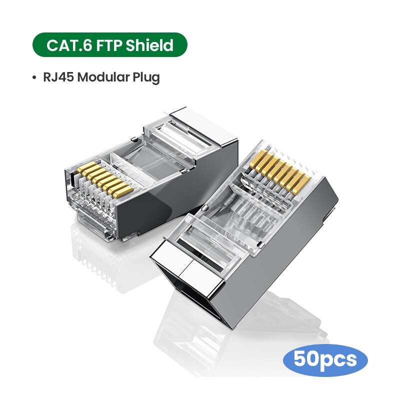 Ugreen Cat6 RJ45 Connector 8P8C Modular Ethernet C... – Grandado