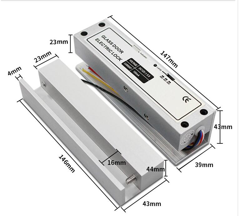 DC12V Left Hand Security Electric Bolt Lock Framel... – Grandado