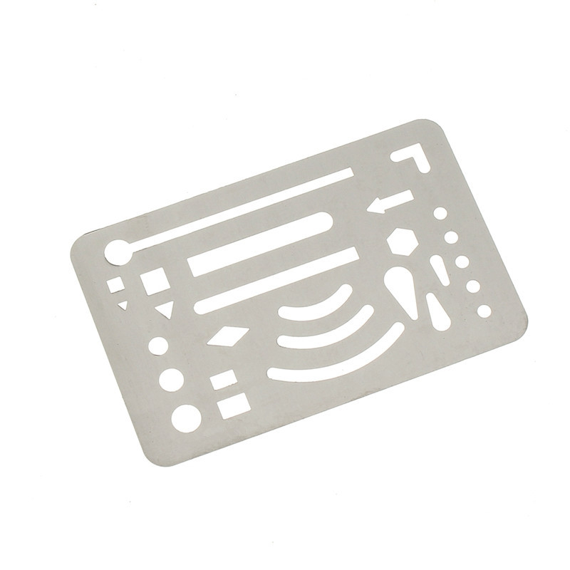 Kicute Silver Tone Multi Shape Drawing Template To... – Vicedeal