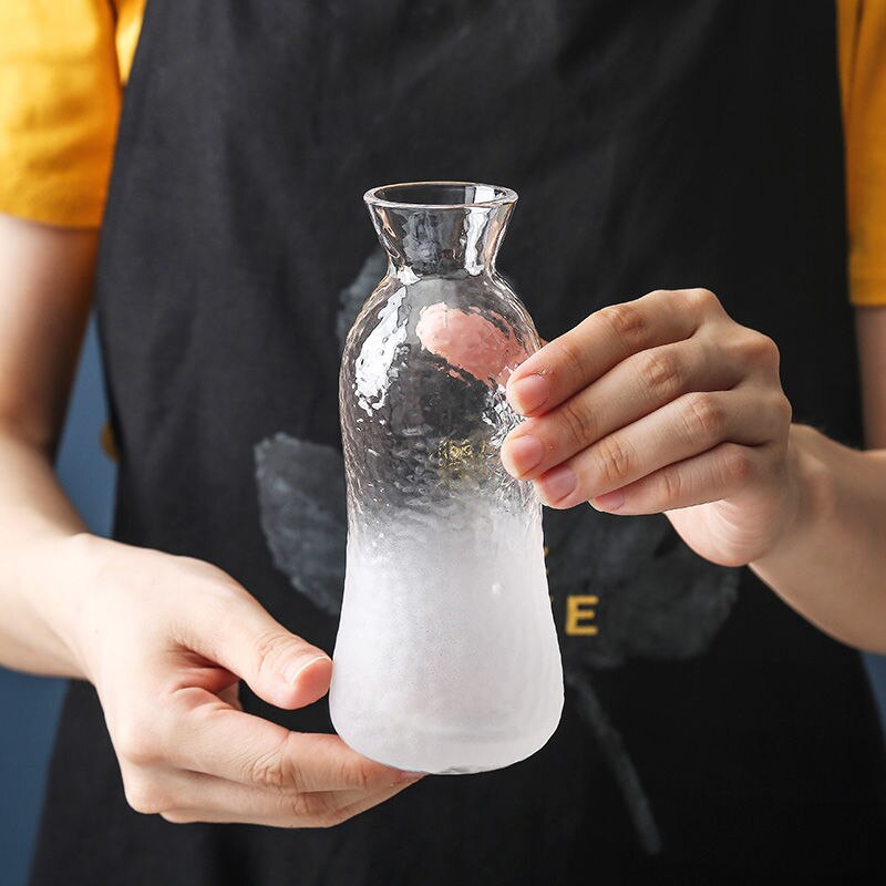 Threaded Small Wine Glass Clear Glass Wine Set Jap... – Grandado