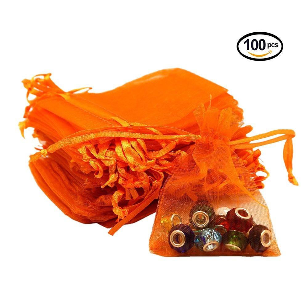 100 Pcs 7x9cm Premium Organza Wedding Favour Bags ... – Vicedeal