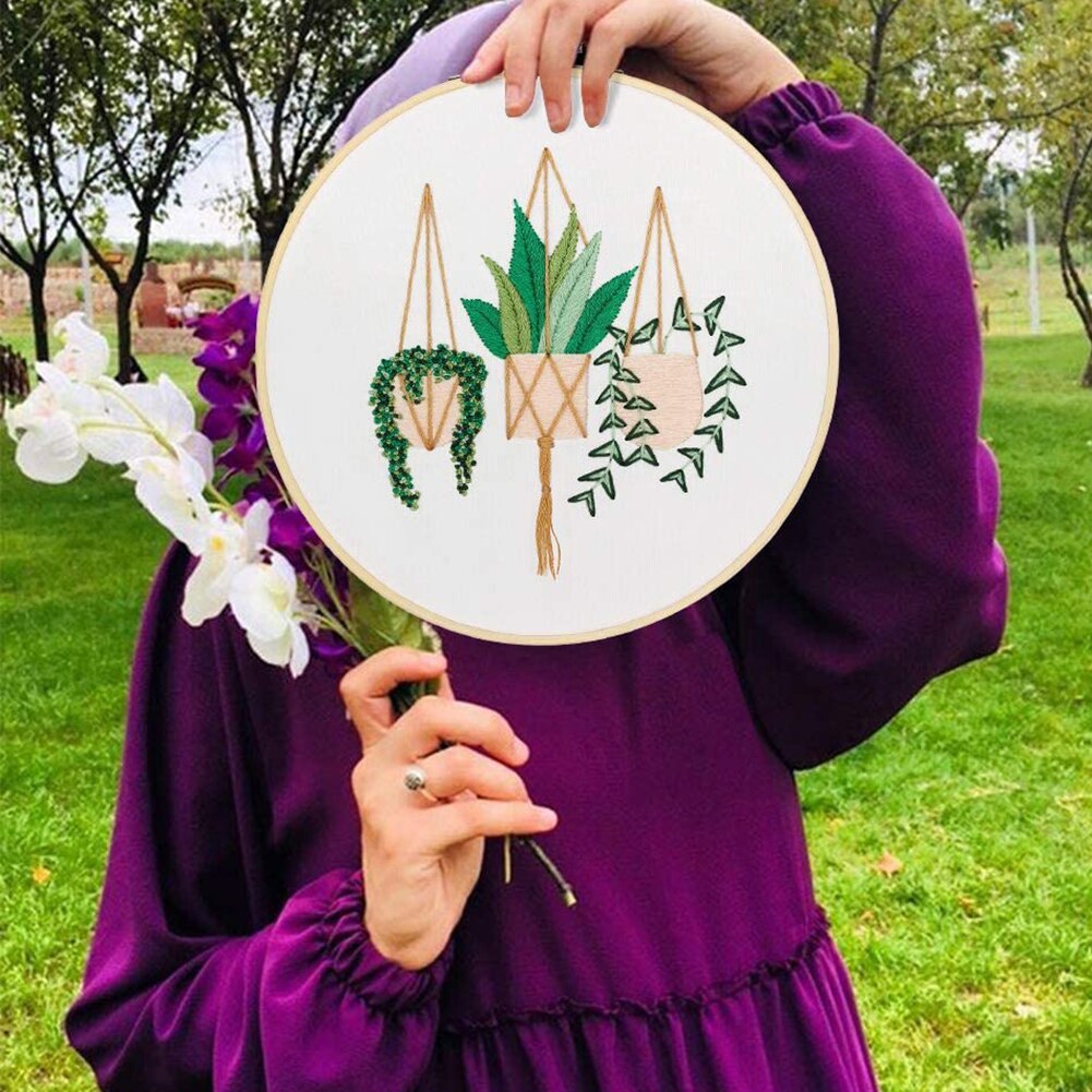 Handmade DIY Art Craft Flower Plant Pattern Needle... – Grandado