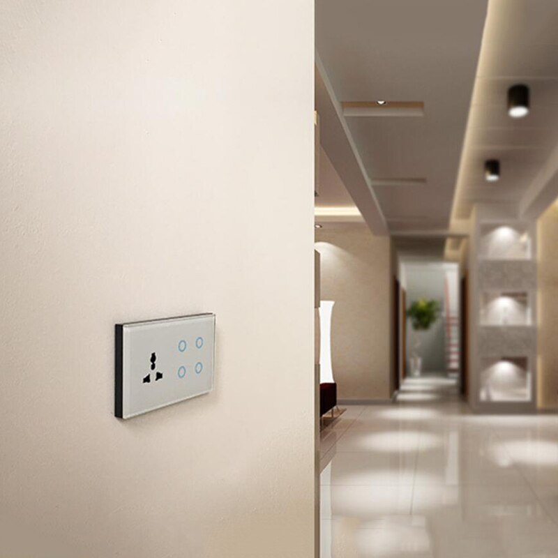 Wifi Smart Home Light Switch 4 Gang Tempered Glass... – Grandado