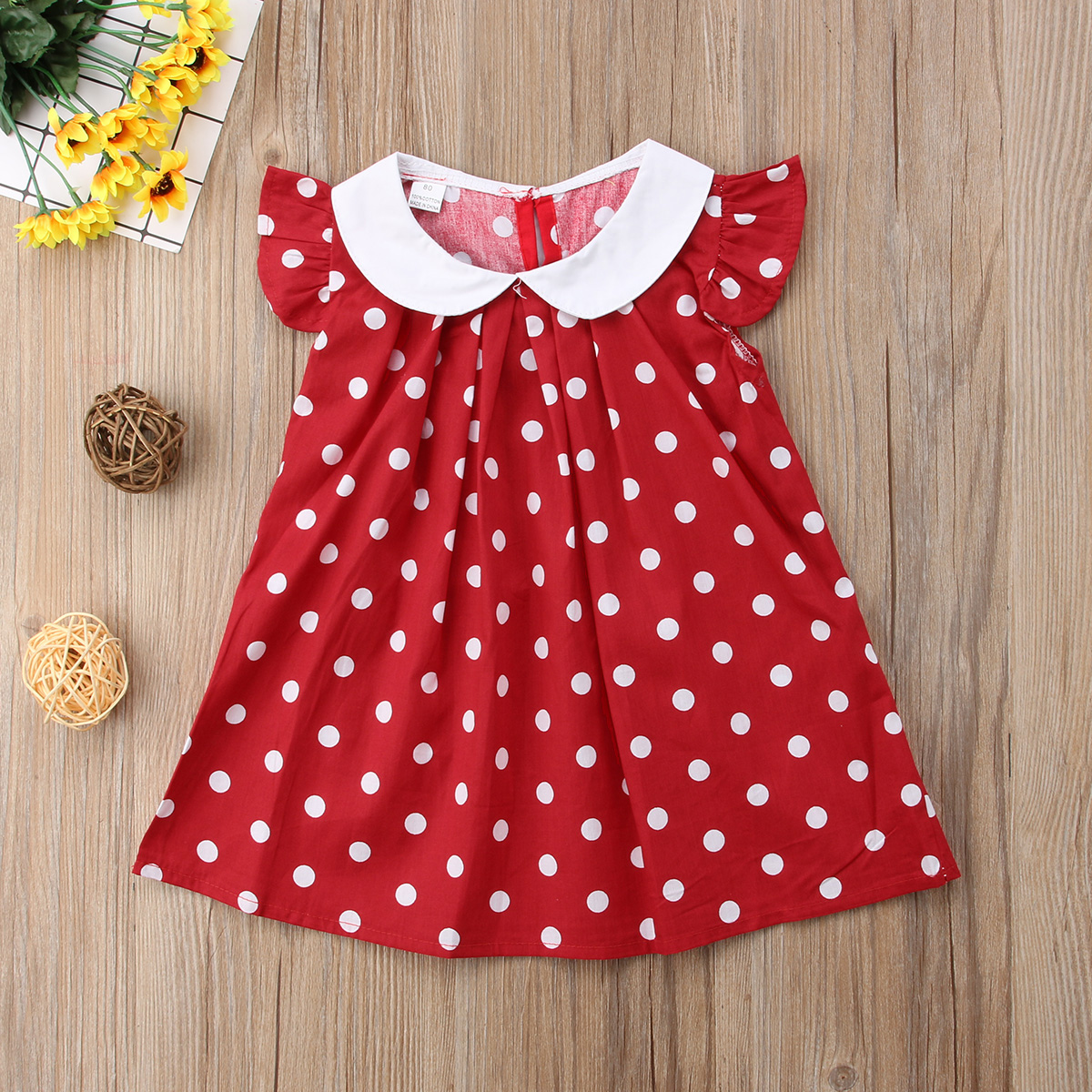 Pudcoco Cute Kids Baby Girls Polka Dot Vestidos Ro... – Grandado