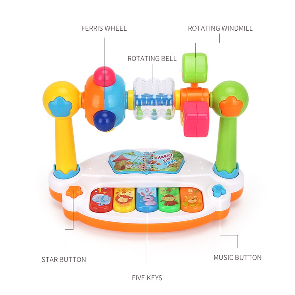 Baby Music Keyboard Toy With Music Light Music Toy... – Grandado