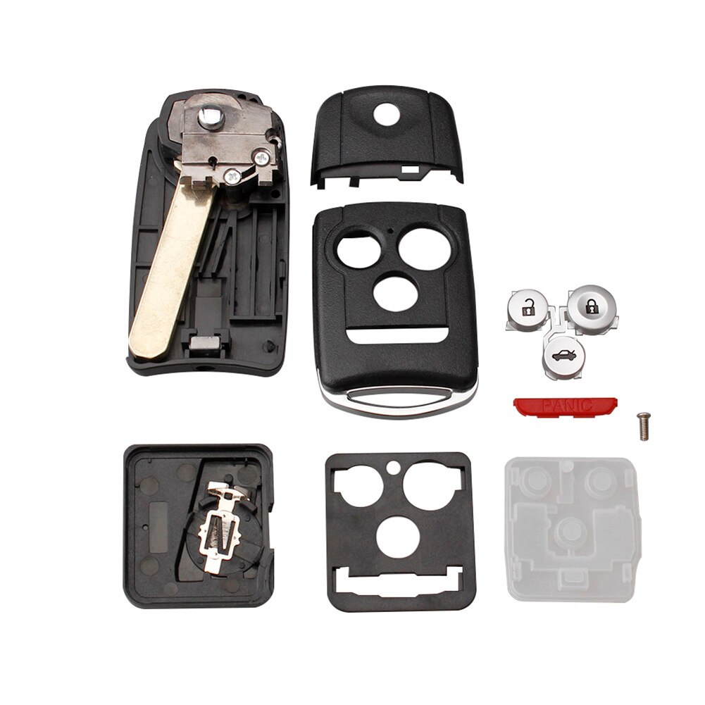 Car Remote Key Shell Replacement 4-Button Flip Key... – Grandado