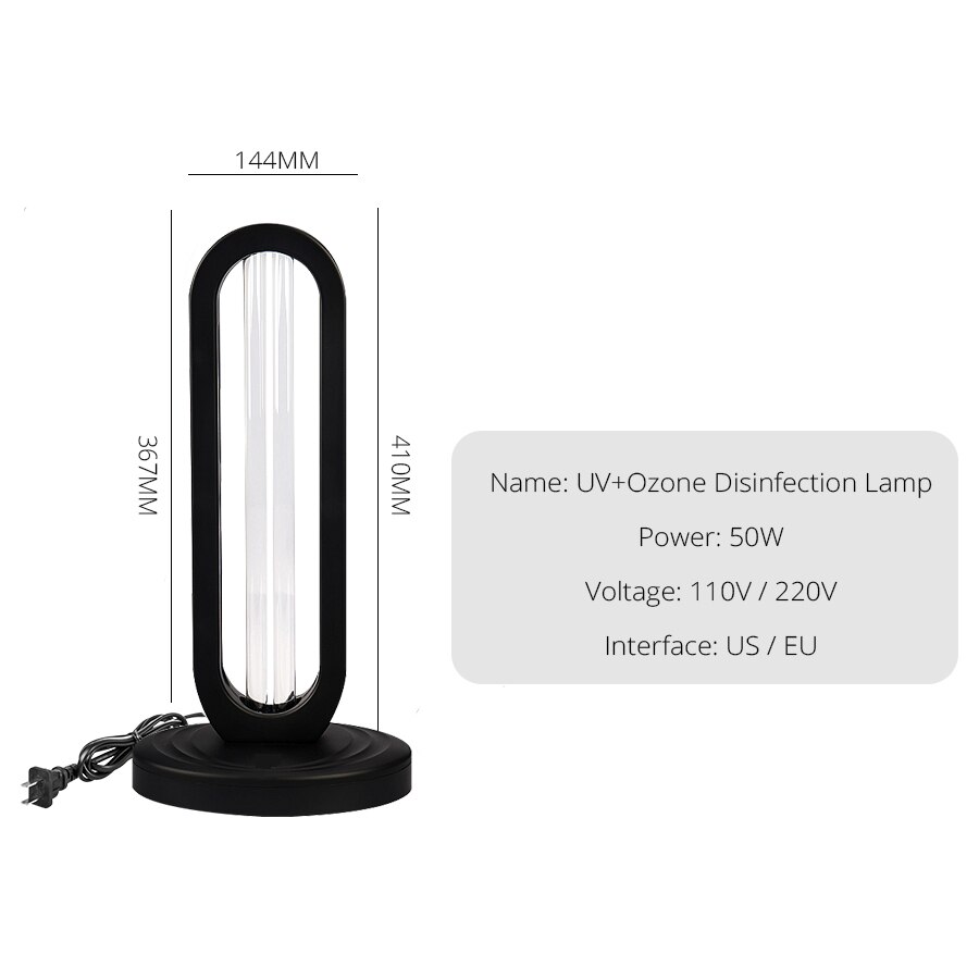 Uv Sterilisator 50W Uvc Lamp Ozon Quartz Sterilisa... – Vicedeal