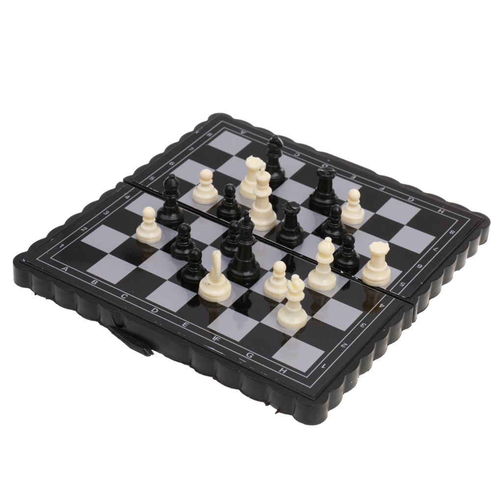 Pocket Plastic Mini Folding Chessboard Chess Set P... – Grandado