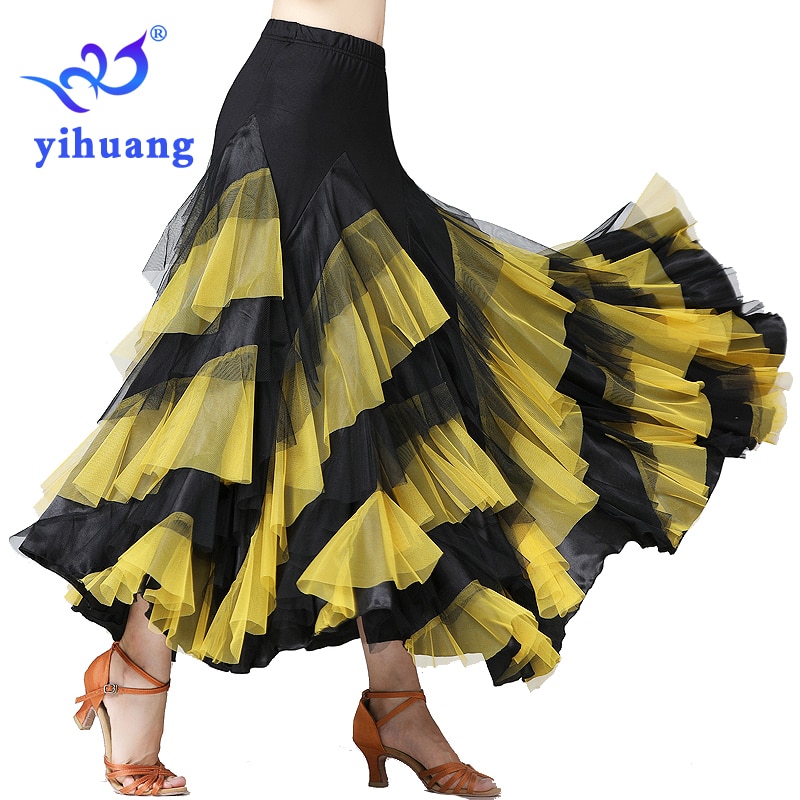 Dance Performance Skirt for Ballroom Dance Skirt T... – Grandado