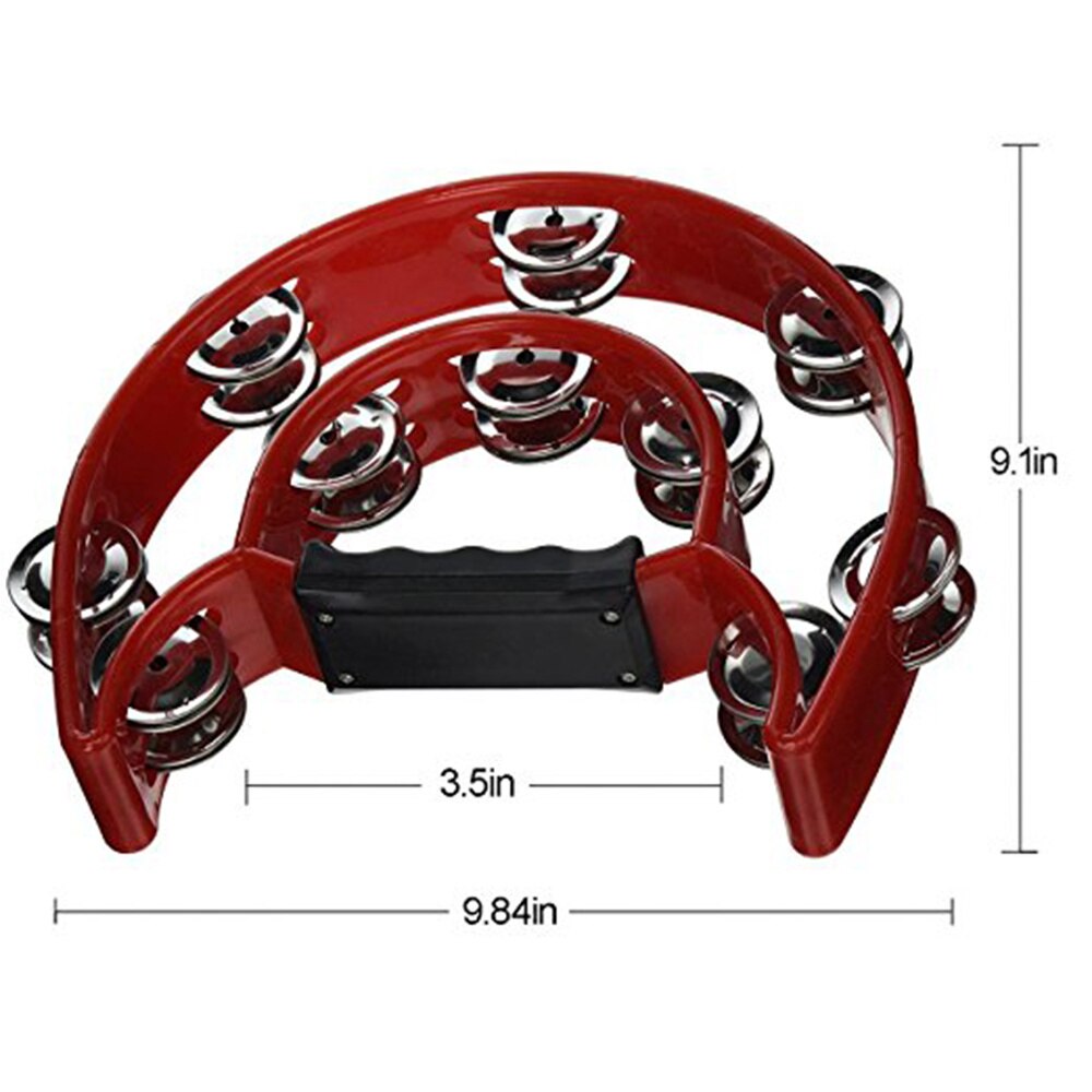 1pc Double Row Tambourine Durable Portable Practic... – Grandado