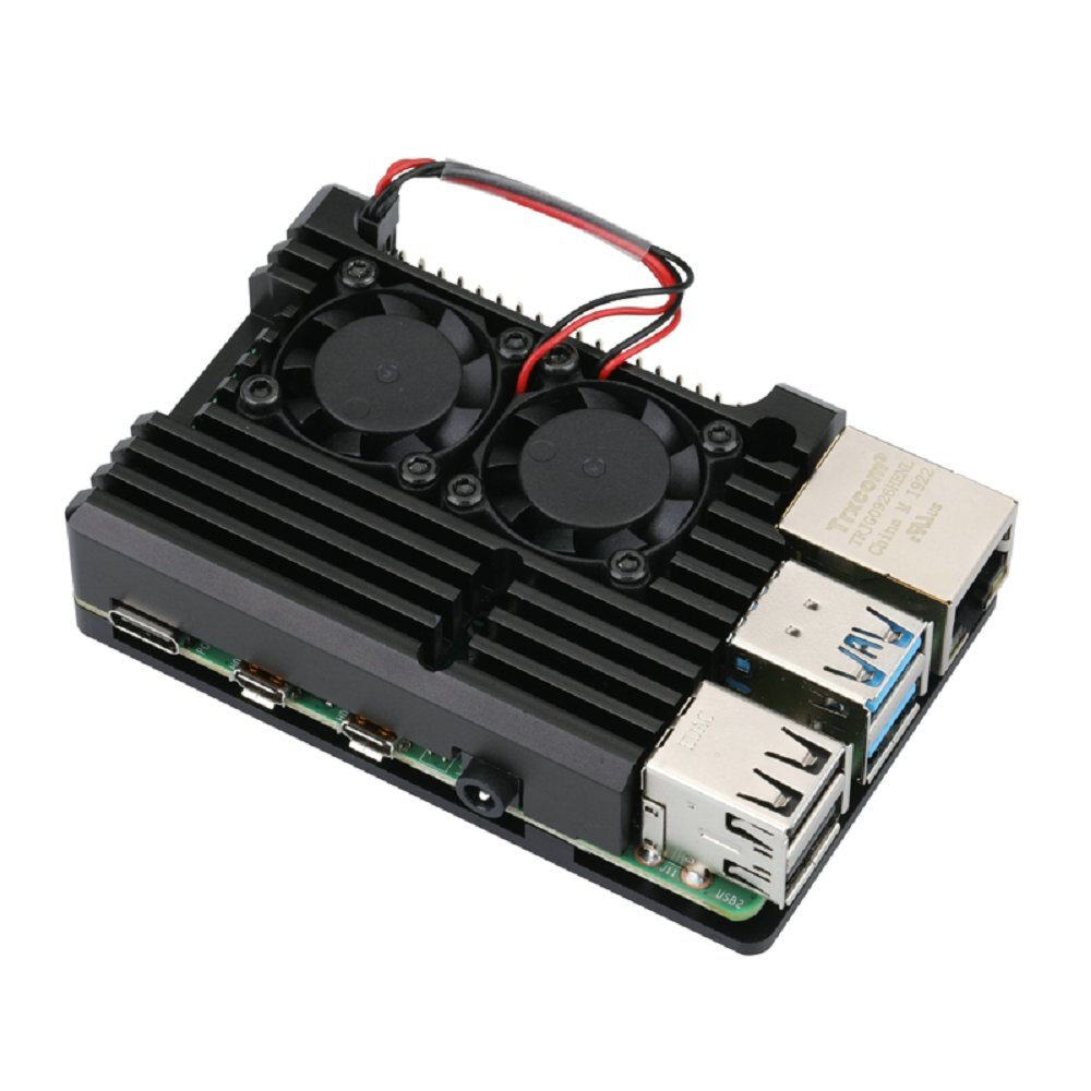 Raspberry Pi 43 Aluminum Case With Dual Cooling F Grandado 7438