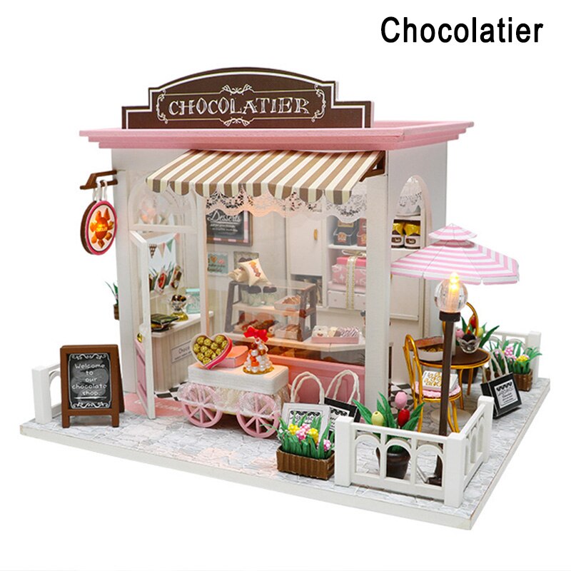 Dollhouse Miniature with Furniture DIY Mini House ... – Grandado