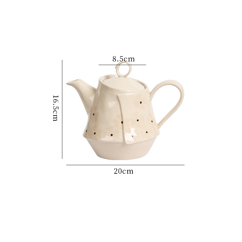 Retro Korean Cute Coffee Pot Underglaze Color Hand... – Vicedeal