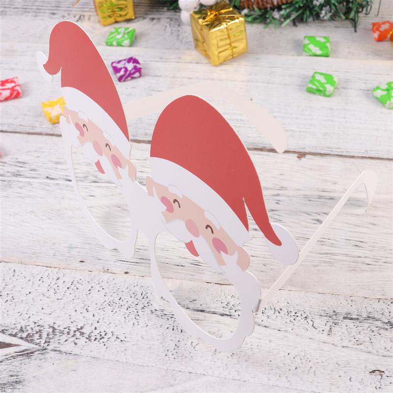 8 Pcs Xmas Paper Eyewear Unique Santa Claus Patter... – Grandado